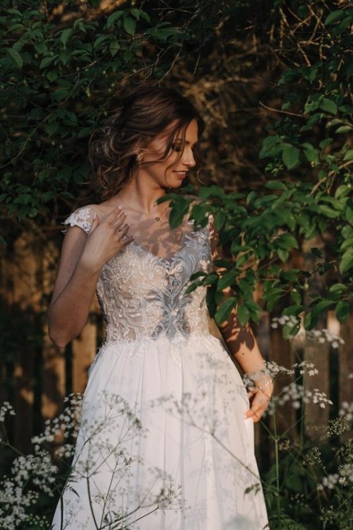 Suknie - Suknia ślubna Herm's Bridial model Aprille - 1 600,00zł