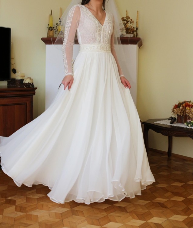 Suknie - Suknia Ślubna Diana model Gaja rozmiar 32/34 - 2 000,00zł